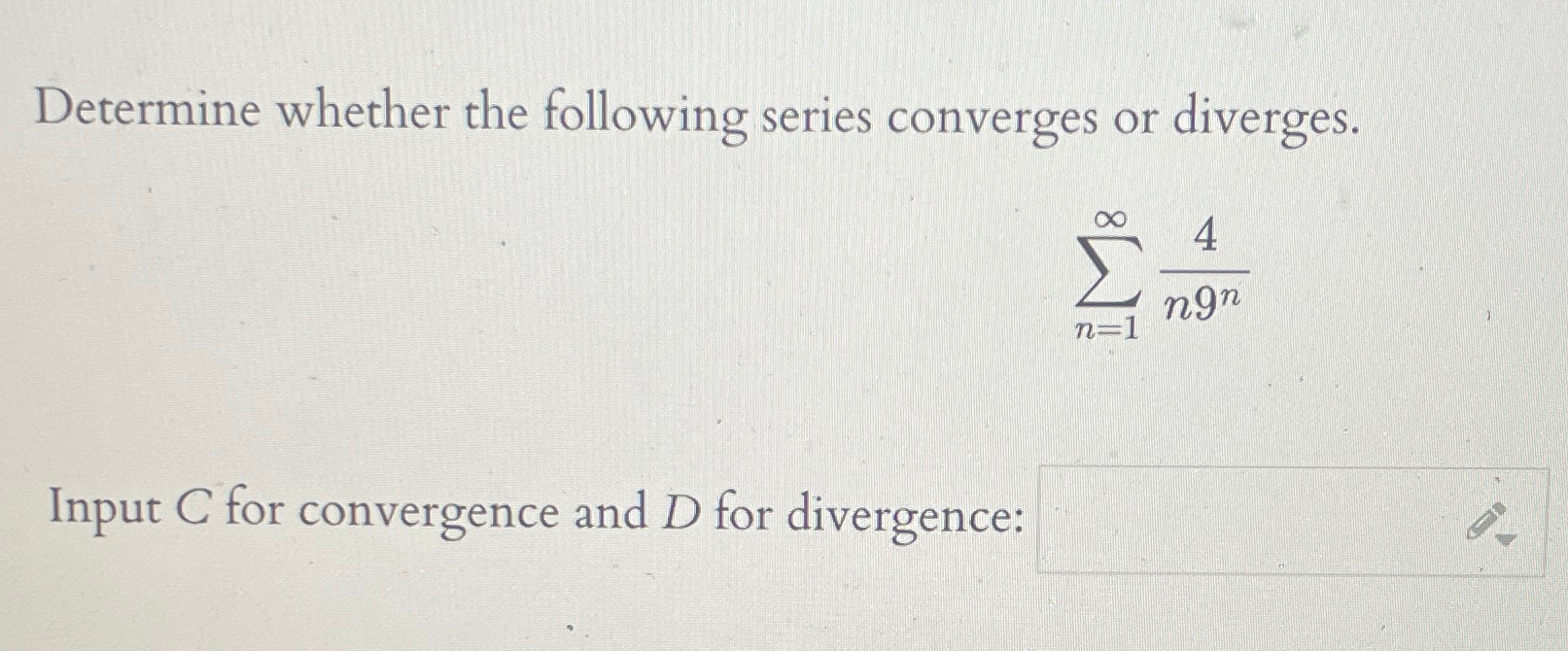 Solved Determine whether the following series converges or | Chegg.com