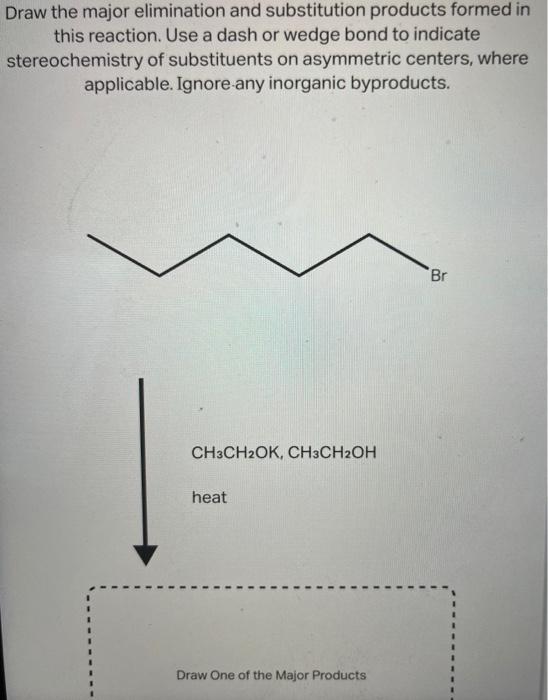 Solved Draw all elmination products that could be formed in | Chegg.com