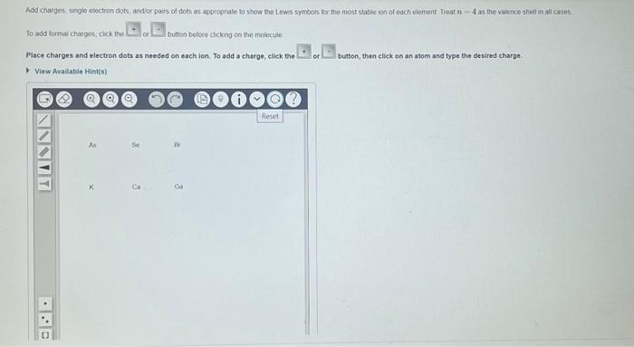 Solved Add charges, single election dots, andoc pairs of | Chegg.com