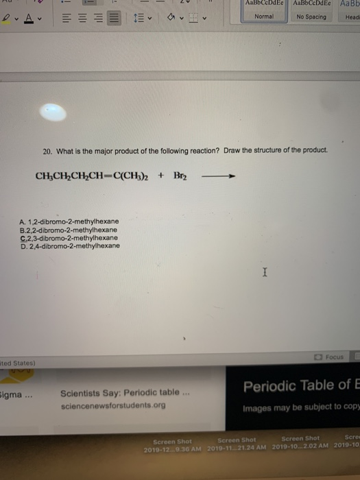 Solved AaBbCcDdEe AaBbCeDdEe AaBb Normal No Spacing Неad 20. | Chegg.com