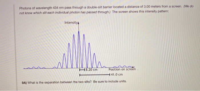 Solved Photons of wavelength 434 nm pass through a | Chegg.com