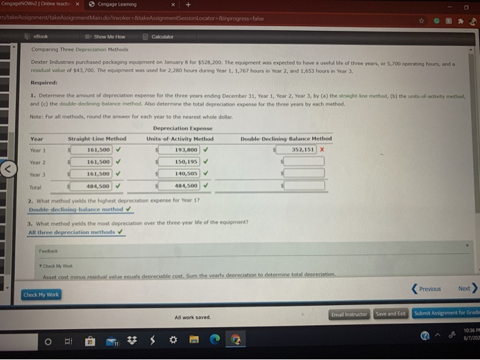 Solved CengageNOWV2 Online teach > Cengage Learning + | Chegg.com