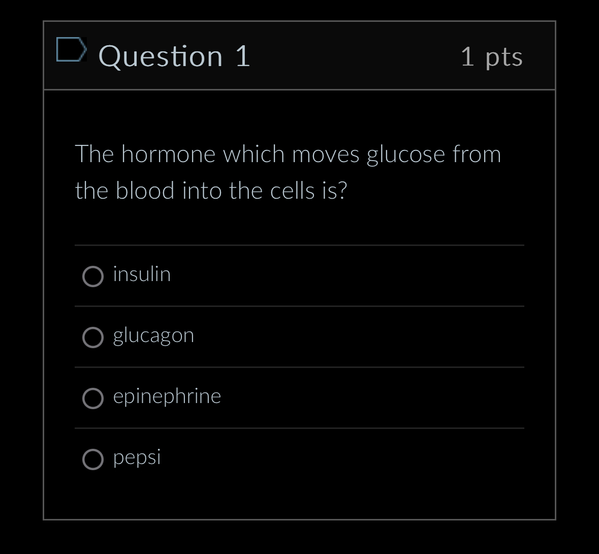 Solved Question 11 ﻿ptsThe hormone which moves glucose from | Chegg.com