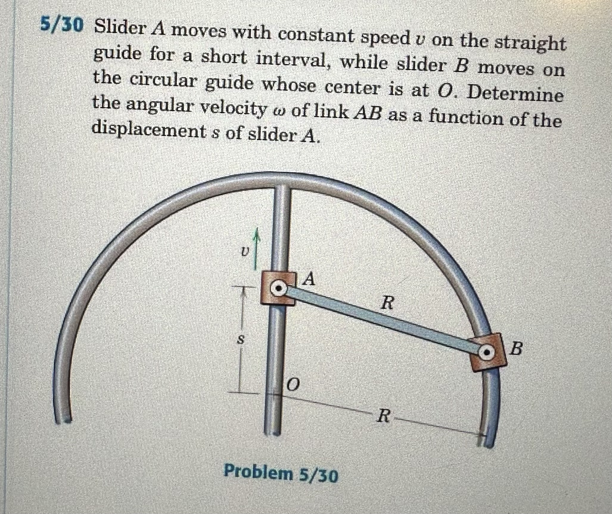 Solved Slider A moves with constant speed v ﻿on the straight | Chegg.com