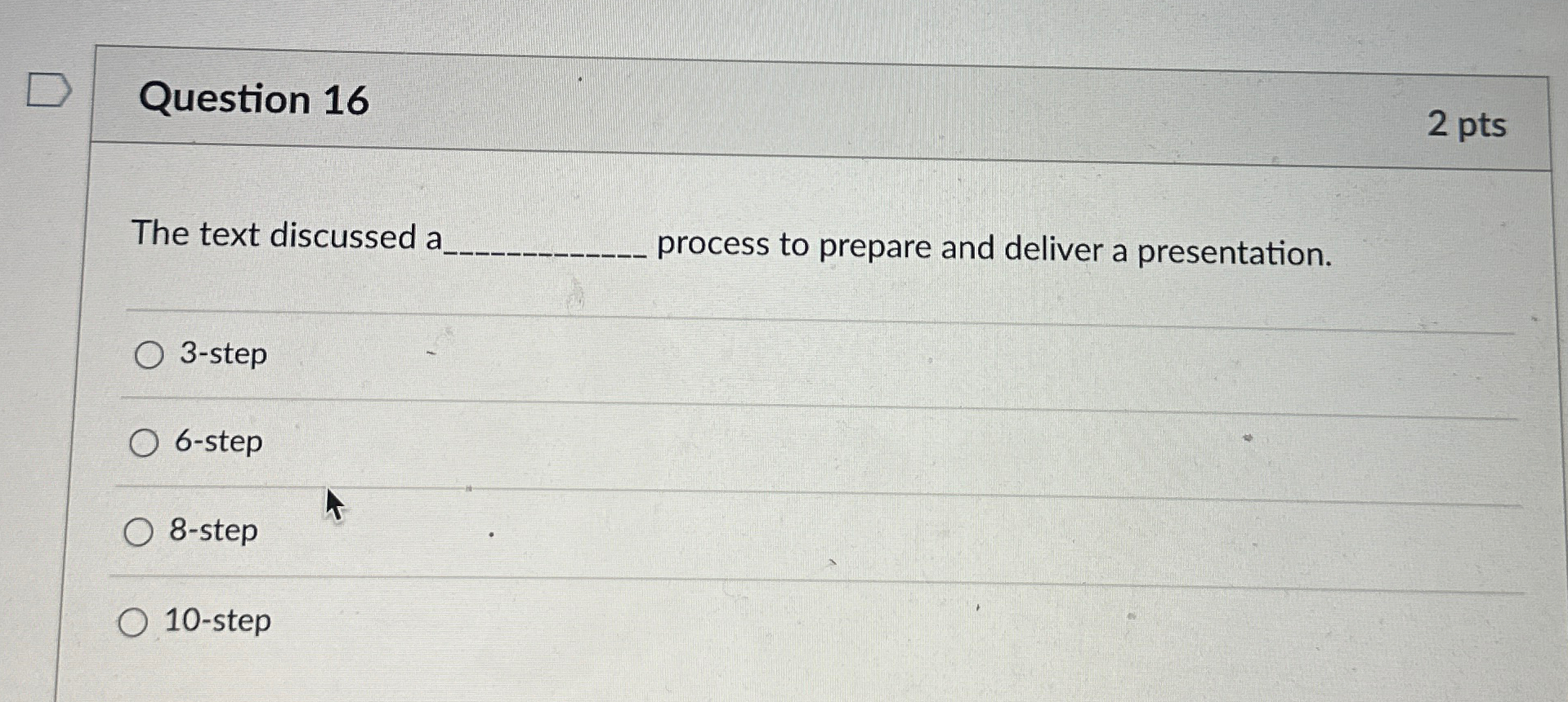 Solved Question 162 ptsThe text discussed a process to | Chegg.com Solved Question 162 ptsThe text discussed a process to | Chegg.com