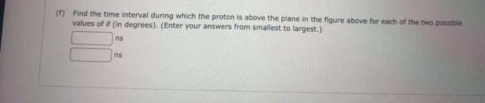 Solved Protons are projected with an initial speed v1=9.65 | Chegg.com