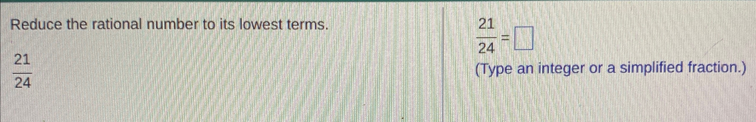 Solved Reduce the rational number to its lowest | Chegg.com