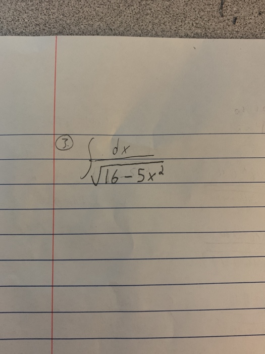 Solved 116-5x2 √ 16-5X² | Chegg.com