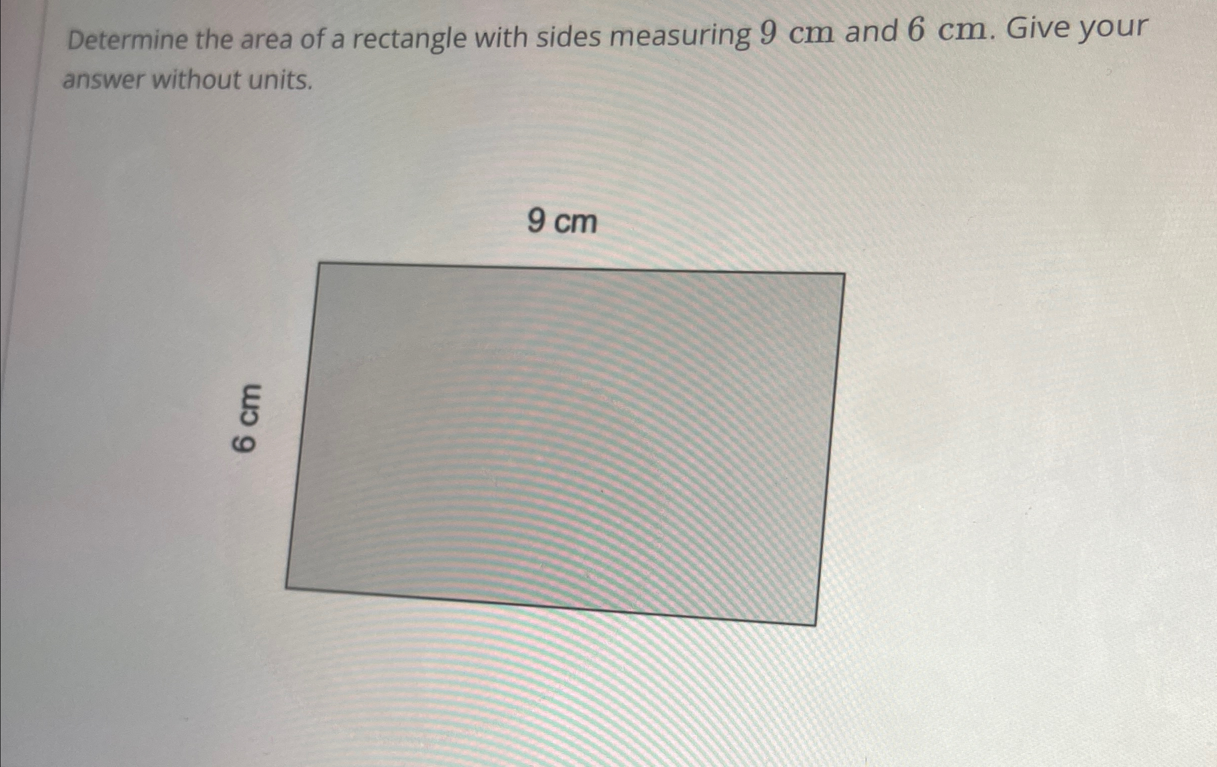 Solved Determine the area of a rectangle with sides | Chegg.com