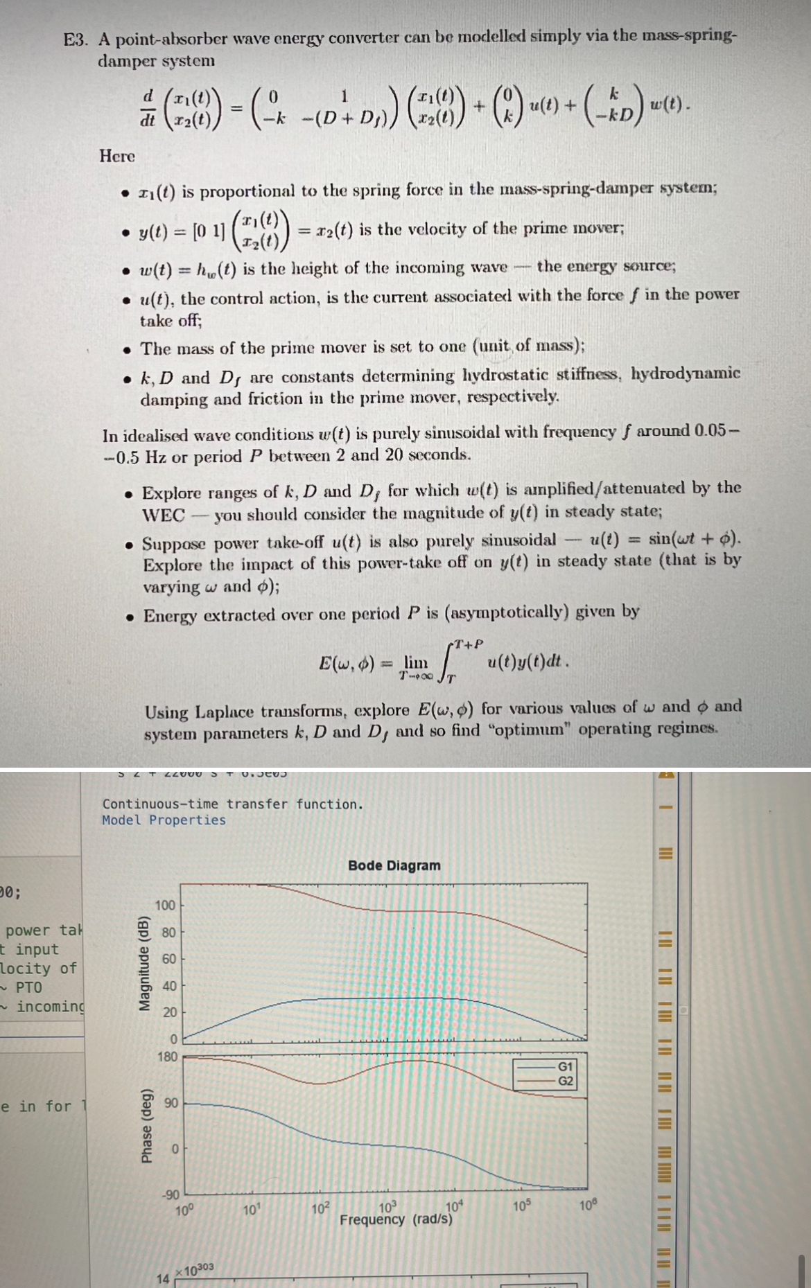 Solved Can somebody help explain what this bode diagram | Chegg.com