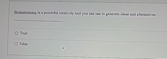 Solved Brainstorming is a powerful creativity tool you can | Chegg.com