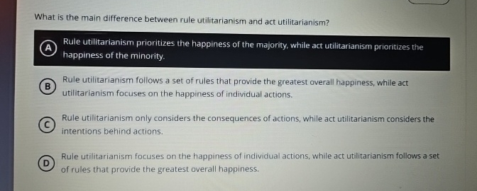 Solved What is the main difference between rule | Chegg.com