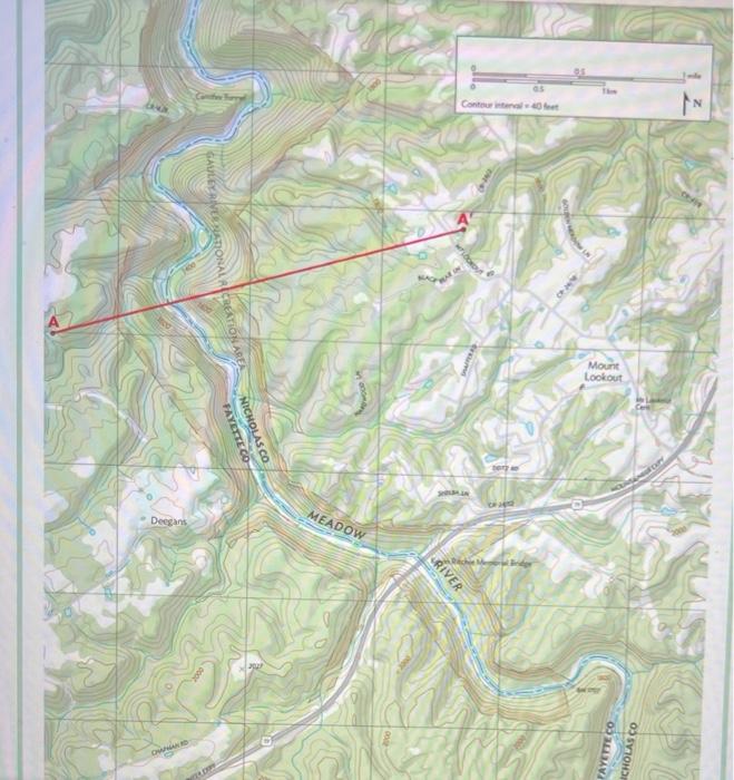 Solved (a) Draw a profile for each stream along line A-A: | Chegg.com