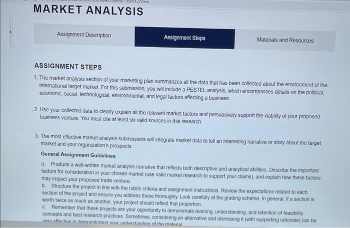 ASSIGNMENT DESCRIPTION Now that you have introduced | Chegg.com