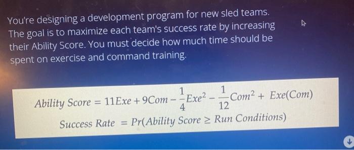 Here are some assumptions: - A team's exercise | Chegg.com