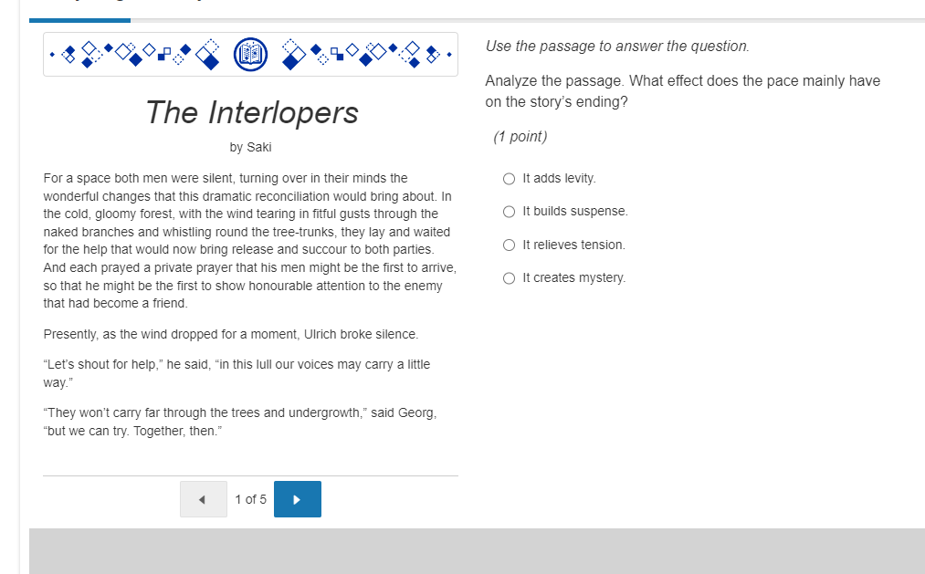 Solved Use the passage to answer the question.Analyze the | Chegg.com