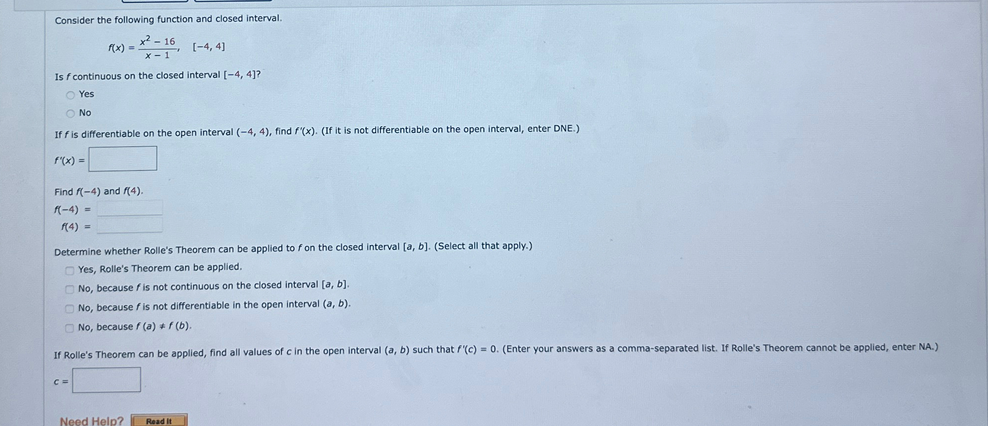 Solved Consider the following function and closed | Chegg.com