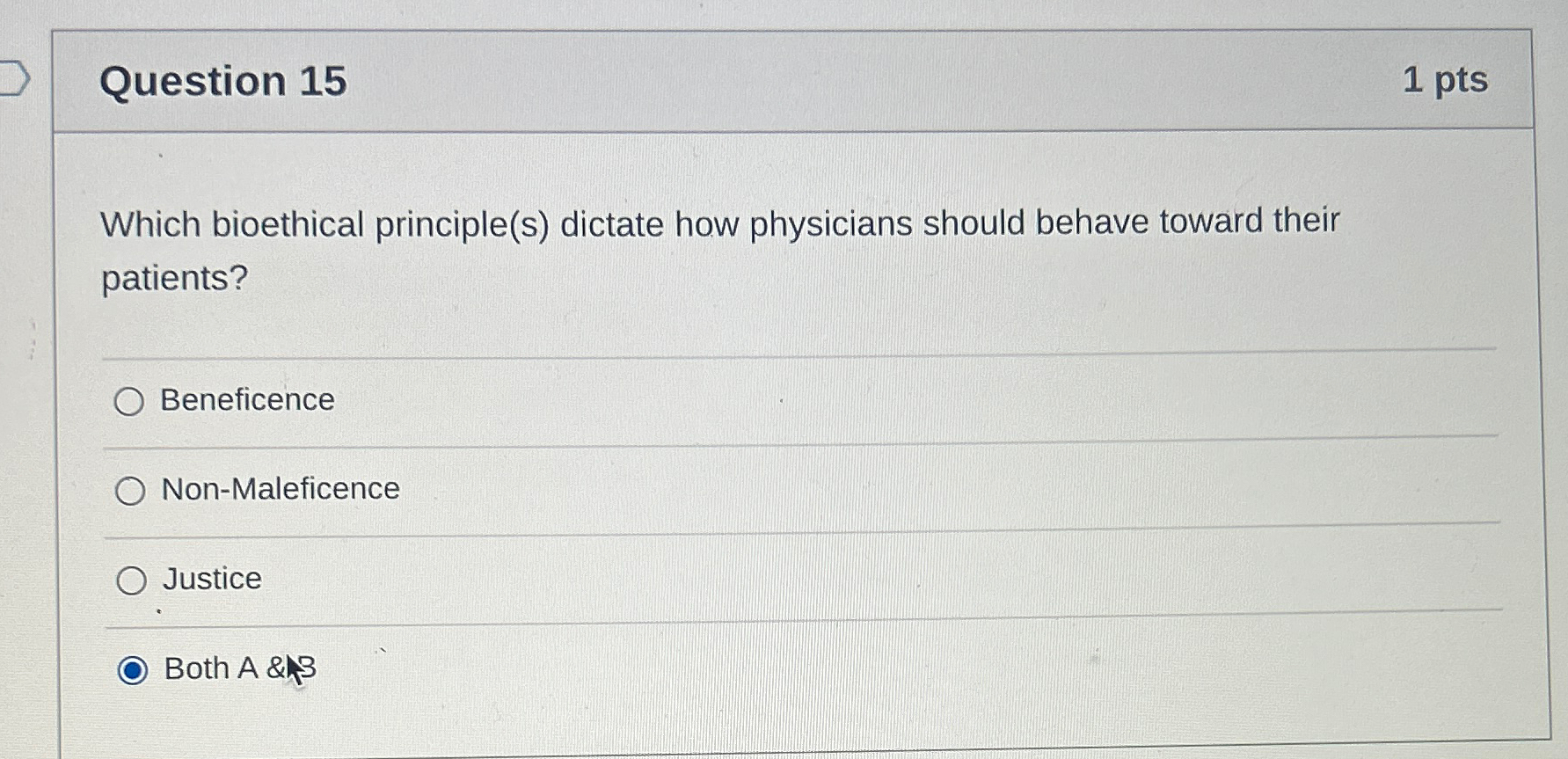 Solved Question 151 ptsWhich bioethical principle(s) | Chegg.com Solved Question 151 ptsWhich bioethical principle(s) | Chegg.com