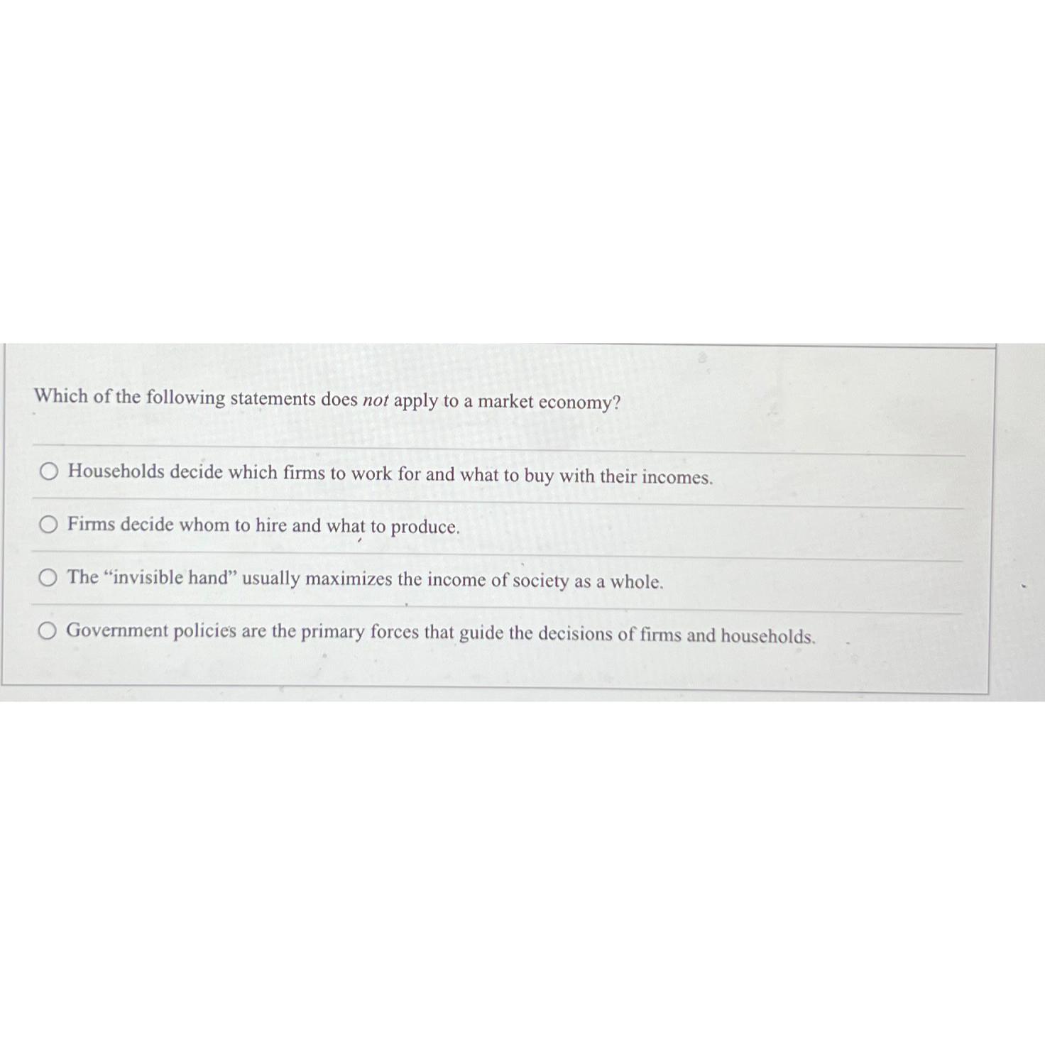 Solved Which of the following statements does not apply to a | Chegg.com