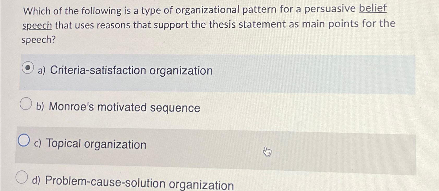 Solved Which of the following is a type of organizational | Chegg.com