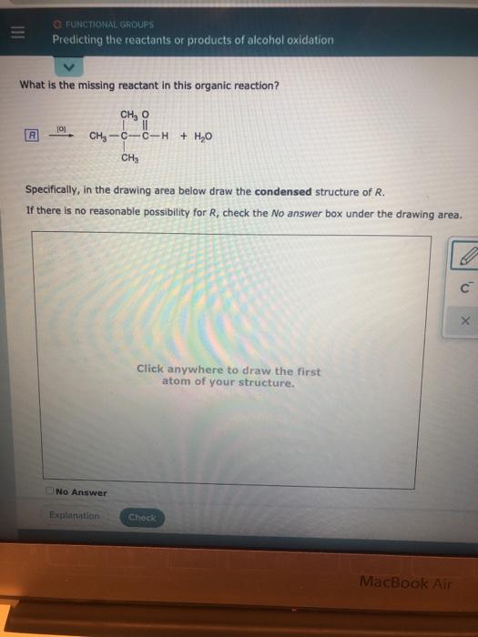 Solved O FUNCTIONAL GROUPS Predicting the reactants or | Chegg.com
