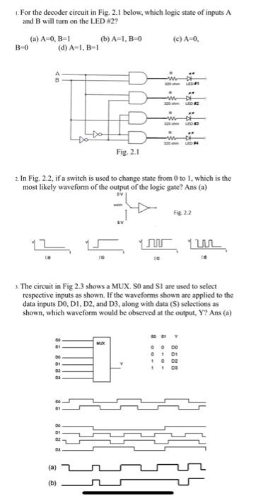 Solved 4. Fig. 2.4 shows a Decimal to BCD encoder circuit. | Chegg.com