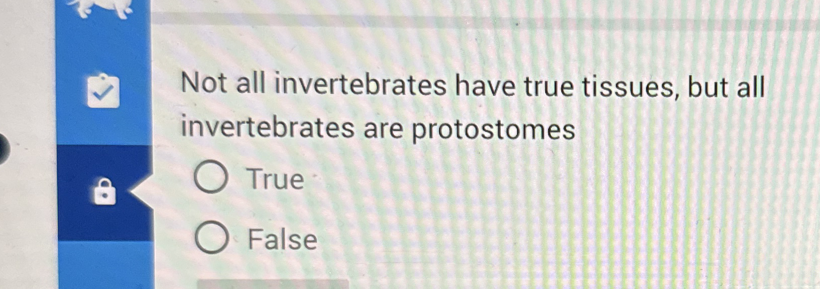 Solved Not all invertebrates have true tissues, but | Chegg.com