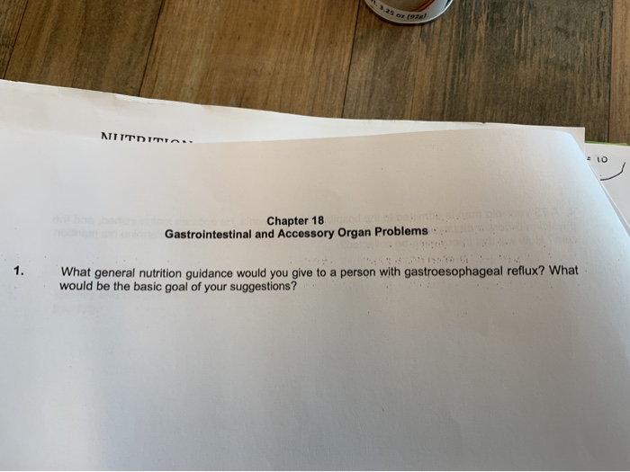 Solved Chapter 18 Gastrointestinal and Accessory Organ | Chegg.com