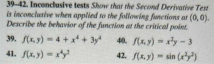 Solved 39-42. Inconclusive tests Show that the Second | Chegg.com