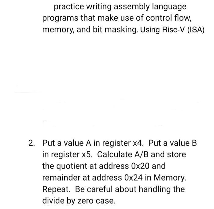 practice writing assembly language programs that make | Chegg.com