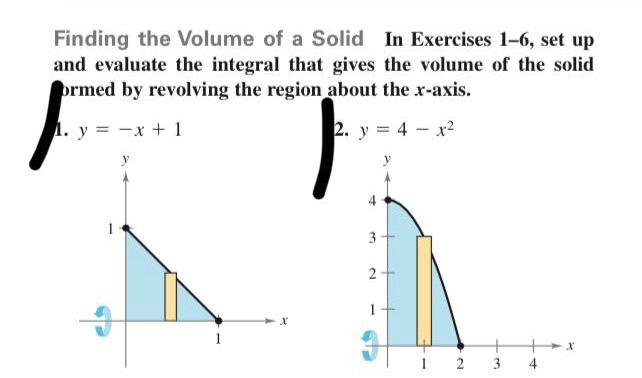 Solved Finding the Volume of a Solid In Exercises 1-6, set | Chegg.com