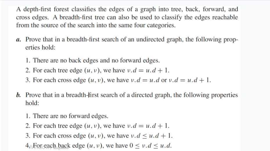 Solved A depth-first forest classifies the edges of a graph | Chegg.com