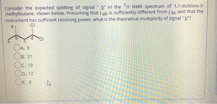 Solved Consider the expected splitting of signal b" in the | Chegg.com
