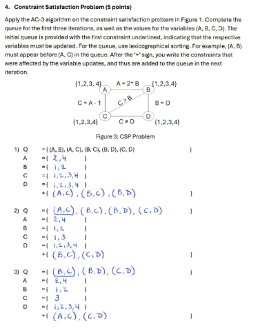Solved can you explain this better?Apply the AC-3 ﻿algorithm | Chegg.com