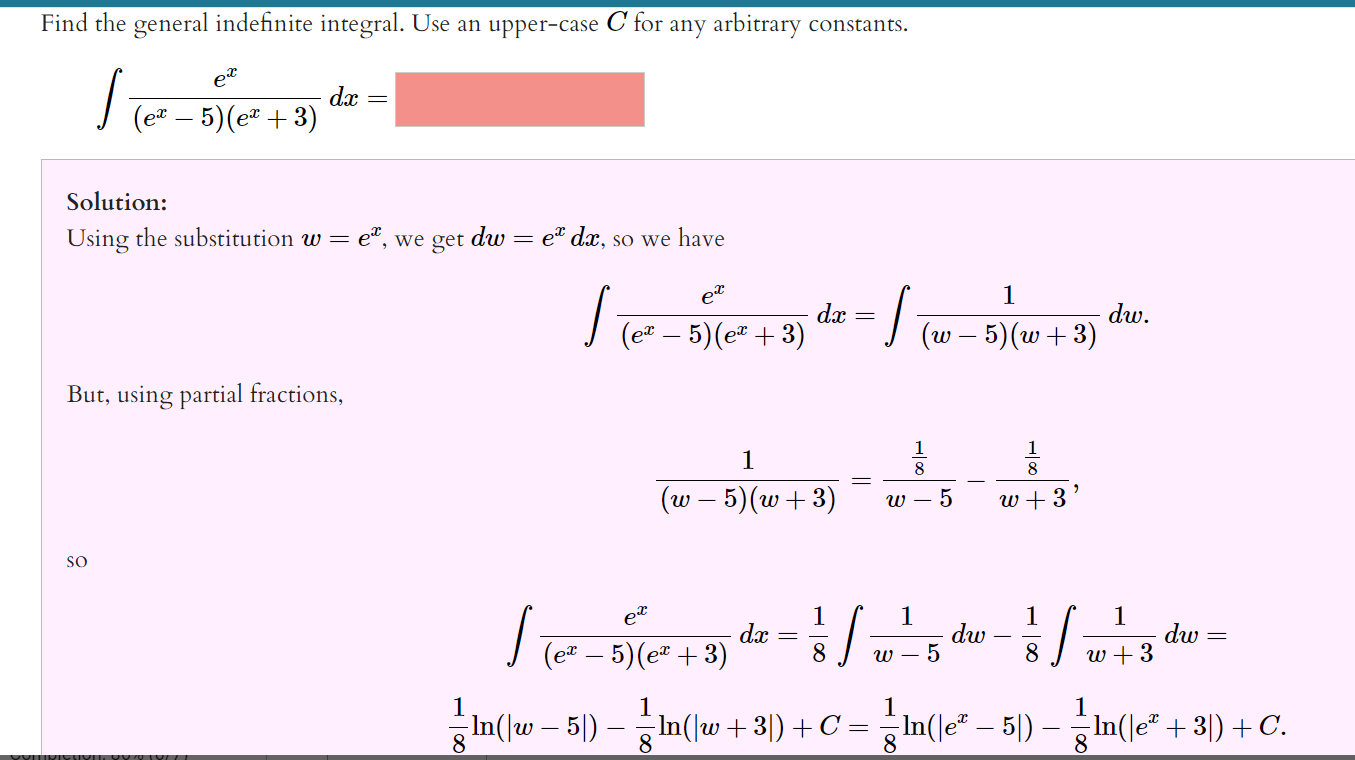 Solved Find the general indefinite integral. Use an | Chegg.com