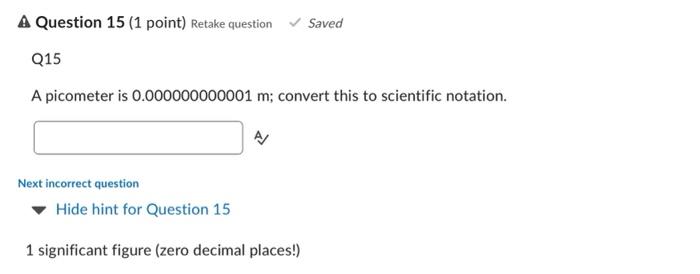 Solved 1 significant figure (zero decimal places!)A Question | Chegg.com