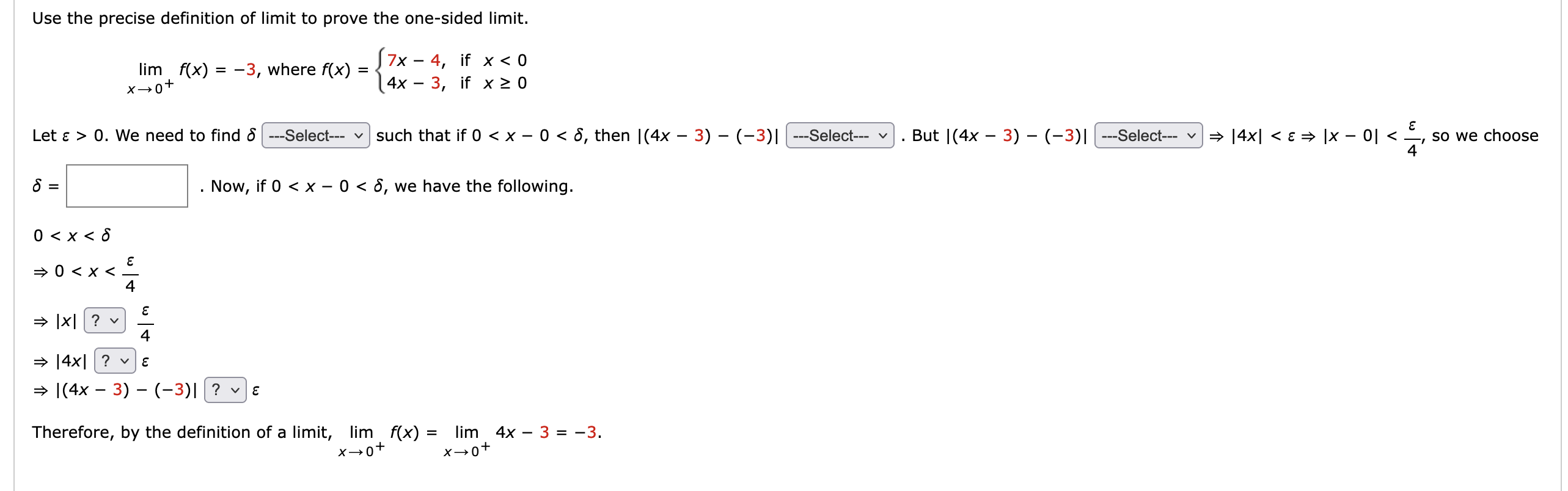 Solved Use the precise definition of limit to prove the | Chegg.com