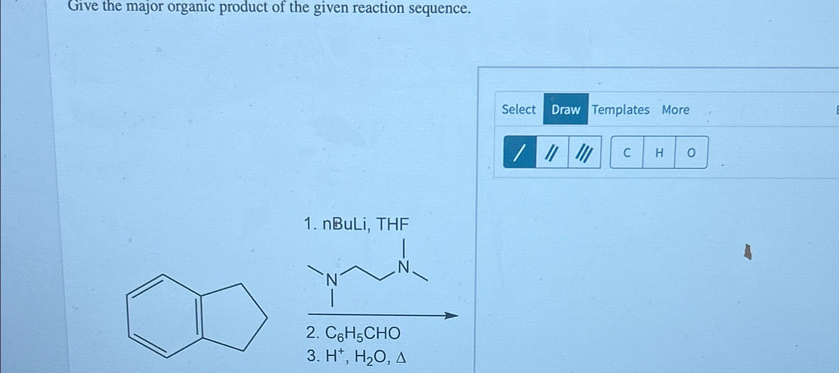 Solved Give the major organic product of the given reaction | Chegg.com