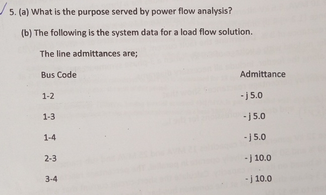 Solved (a) ﻿What is the purpose served by power flow | Chegg.com