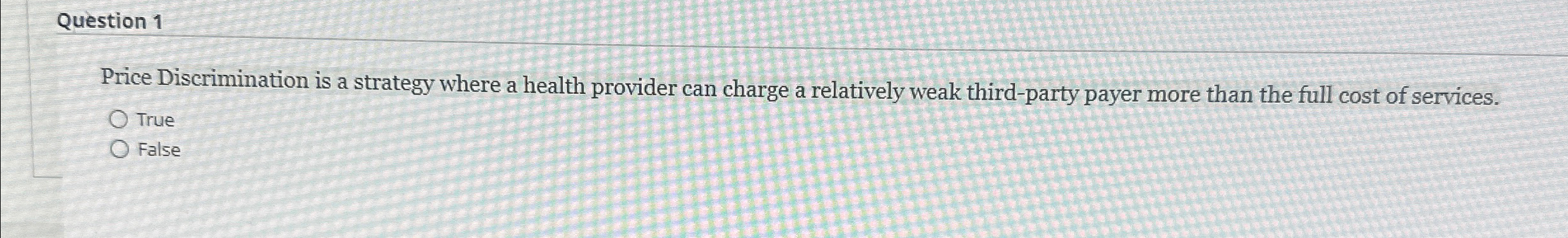 Solved Question 1Price Discrimination is a strategy where a | Chegg.com Solved Question 1Price Discrimination is a strategy where a | Chegg.com