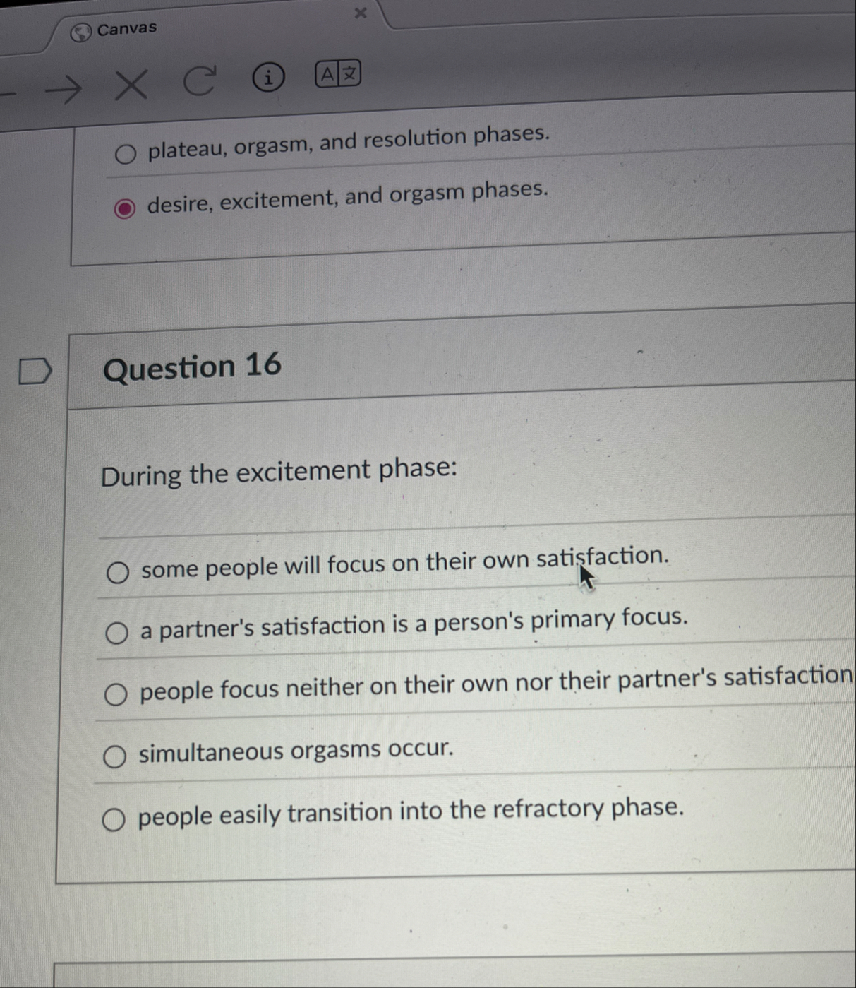 Solved Canvasplateau, orgasm, and resolution phases.desire, | Chegg.com