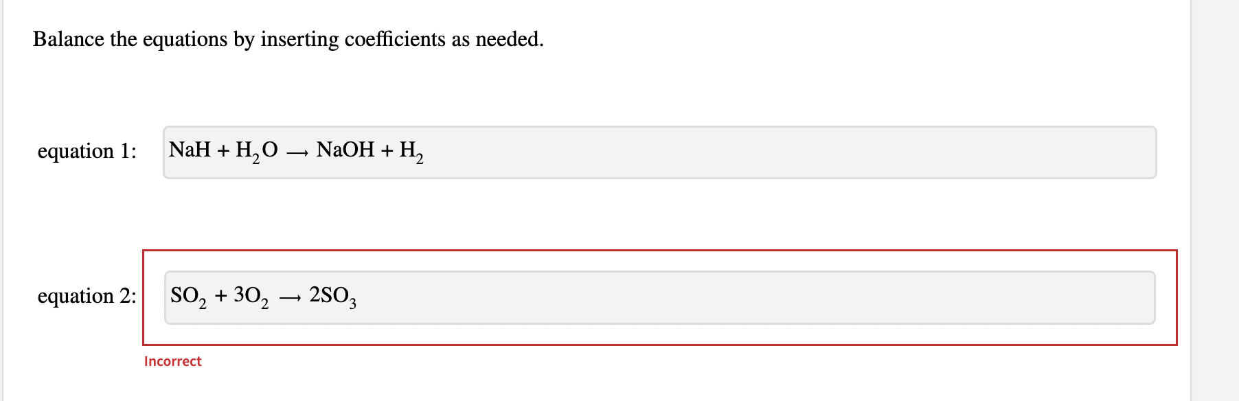 Solved Balance the equations by inserting coefficients as | Chegg.com