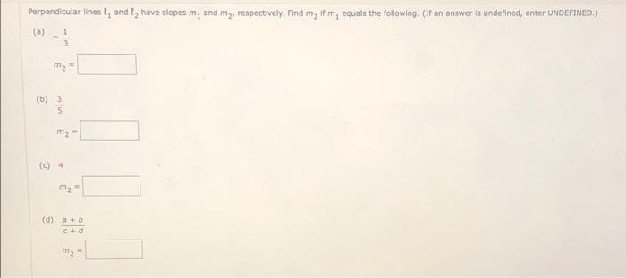 Solved Perpendicular lines t1 and t2 have slopes m1 and m2, | Chegg.com
