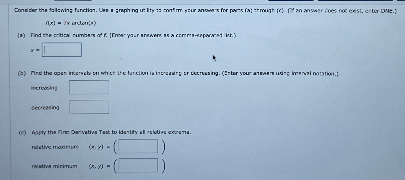 Solved Consider the following function. Use a graphing | Chegg.com