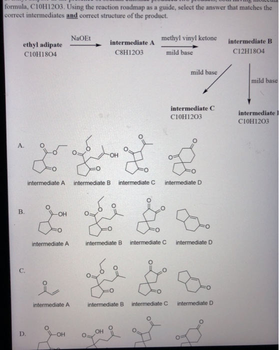 Solved PS 10 formula, C10H1203. Using the reaction roadmap | Chegg.com