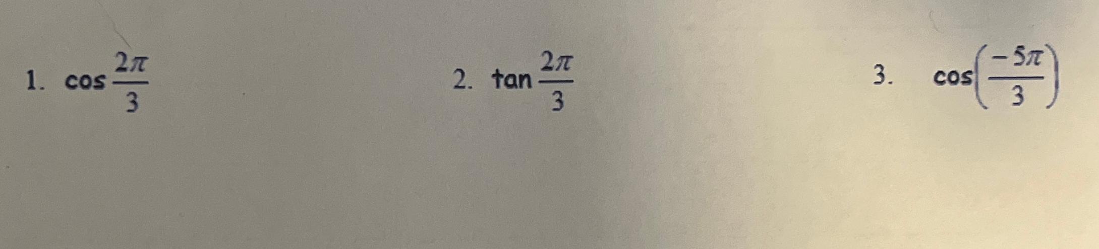 Solved Find The Exact Value Of Each Trigonometric Function