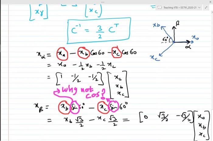 Solved This is related to Clarke transformation: a) Please | Chegg.com