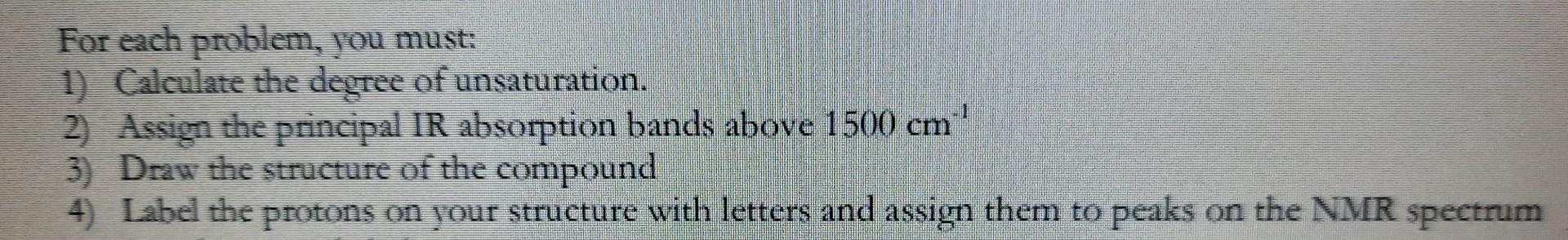 Solved For each problem, you must: 1) Calculate the degree | Chegg.com