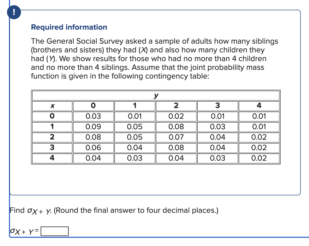 Solved !Required informationThe General Social Survey asked | Chegg.com