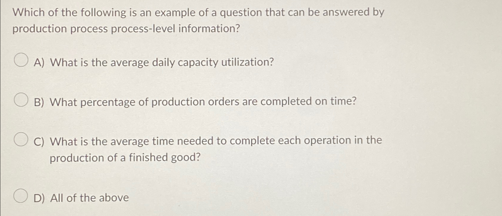 Solved Which of the following is an example of a question | Chegg.com